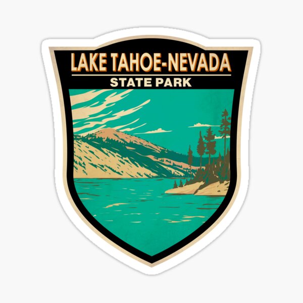 "Lake Tahoe Nevada State Park Nevada Badge" Sticker for Sale by ...