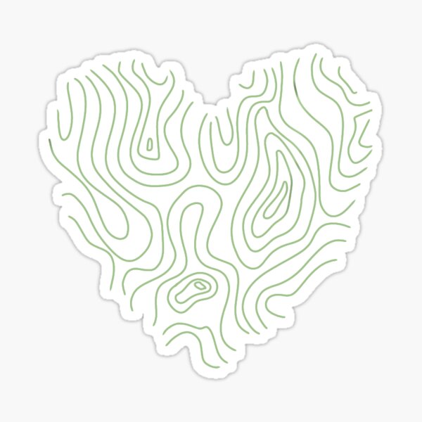 "cute aesthetic heart " Sticker for Sale by VioletShine | Redbubble