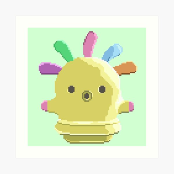 "squeakoid gyroid pixel art " Art Print for Sale by sezalilly | Redbubble