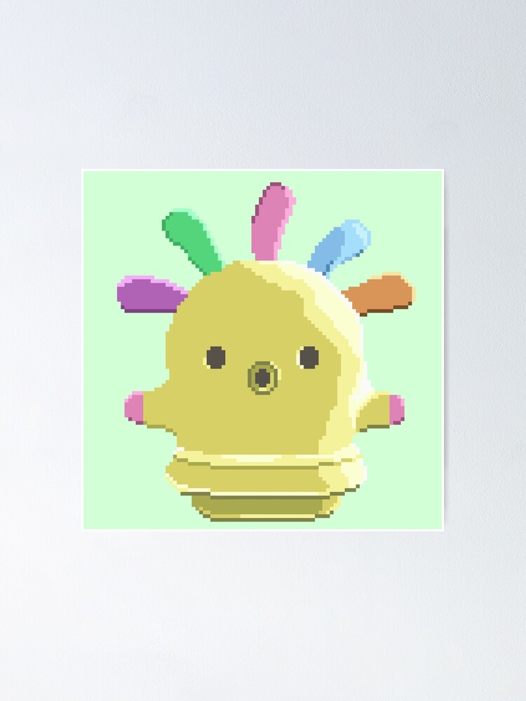 "squeakoid gyroid pixel art " Poster for Sale by sezalilly | Redbubble