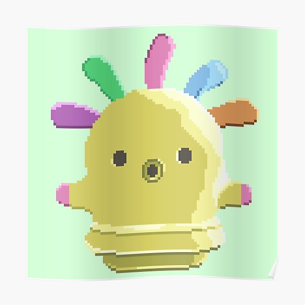 "squeakoid gyroid pixel art " Poster for Sale by sezalilly | Redbubble