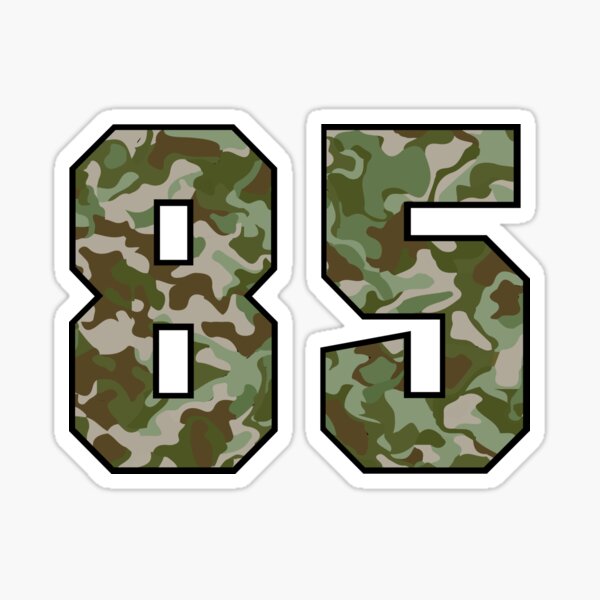 "Army Camo Number eighty-five Veteran Lucky Number 85" Sticker for Sale ...