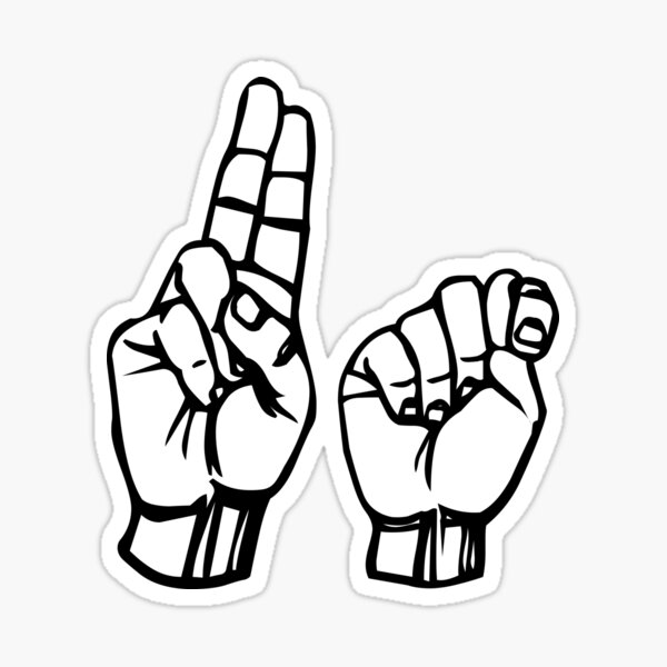Sign Language Stickers | Redbubble