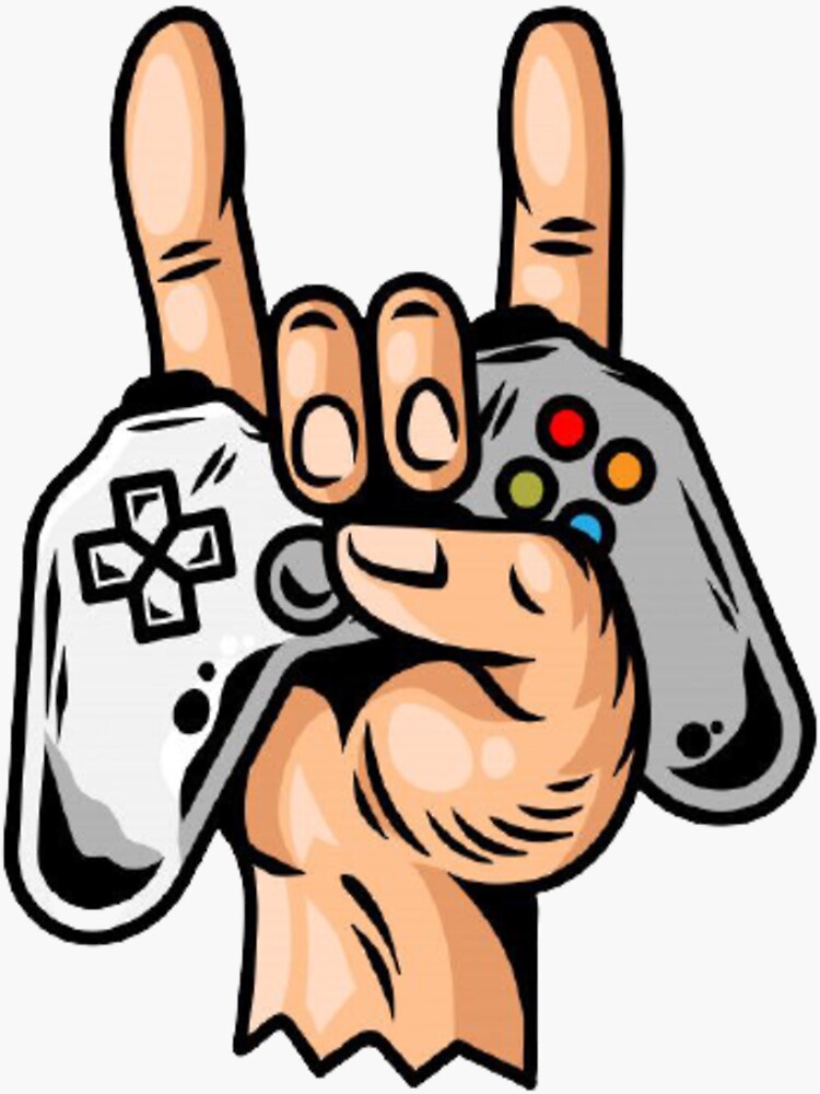 "A hand holds Playstation controller " Sticker for Sale by Remas10 ...