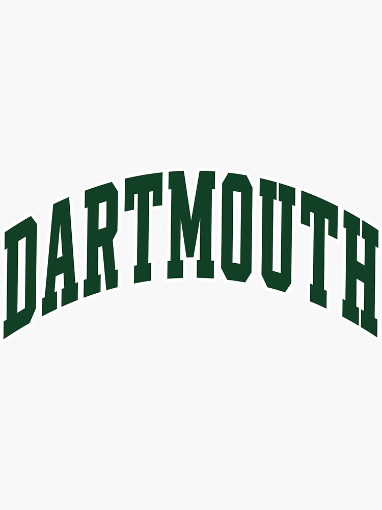 "Dartmouth College Vintage Logo" Sticker by MyFavoriteShows | Redbubble