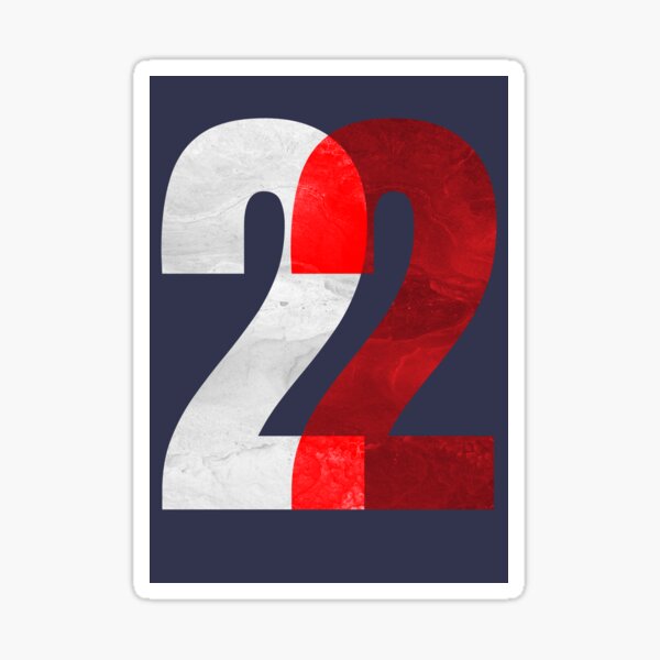 "22 Poster for 2022" Sticker for Sale by TeabreakType | Redbubble