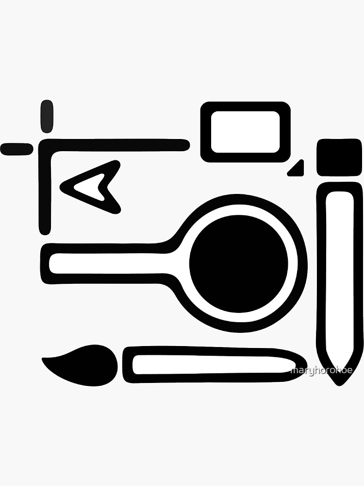 "Graphic Design Icon" Sticker by maryhorohoe | Redbubble