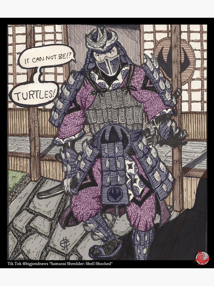 "Samurai Shredder "Shell Shocked" Color" Sticker for Sale by ...