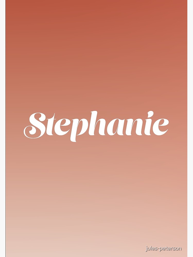 "Stephanie Custom Christmas Sticker" Poster by jules-peterson | Redbubble
