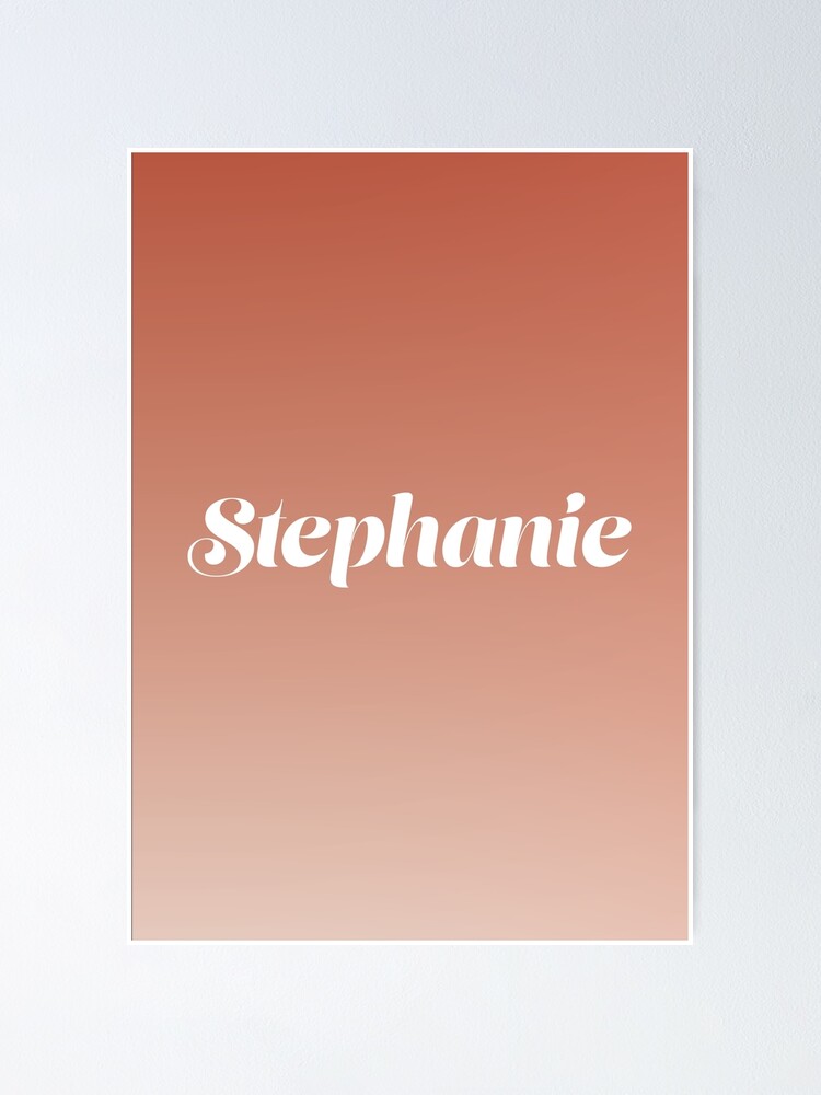 "Stephanie Custom Christmas Sticker" Poster by jules-peterson | Redbubble
