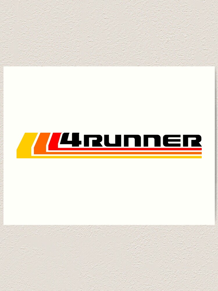 "4 runner heritage logo" Art Print for Sale by FlatSixGraphics | Redbubble