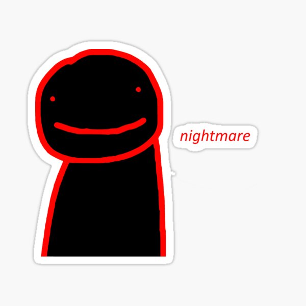 Pegatina «Dream YouTube "Nightmare" (versión de fondo translúcido)» de ...