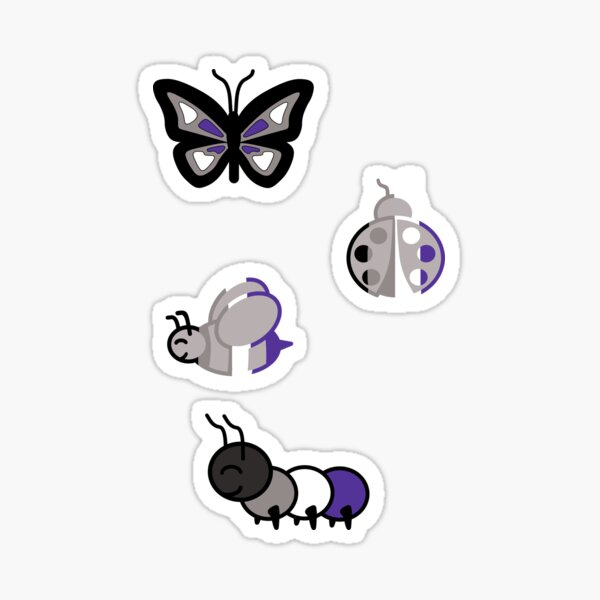 "Asexual Pride Bugs Sticker Pack" Sticker for Sale by PridePoint ...