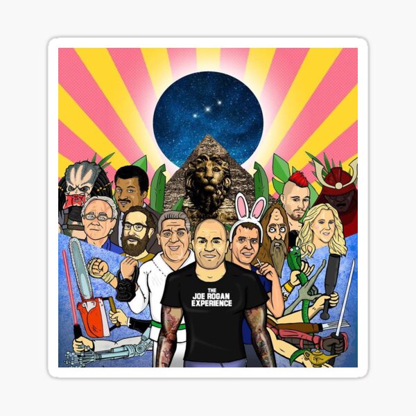 "JOE ROGAN & FRIENDS" Sticker for Sale by djandyw | Redbubble