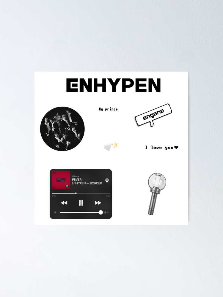 "ENHYPEN Sticker Set" Poster for Sale by Meah-Liv | Redbubble