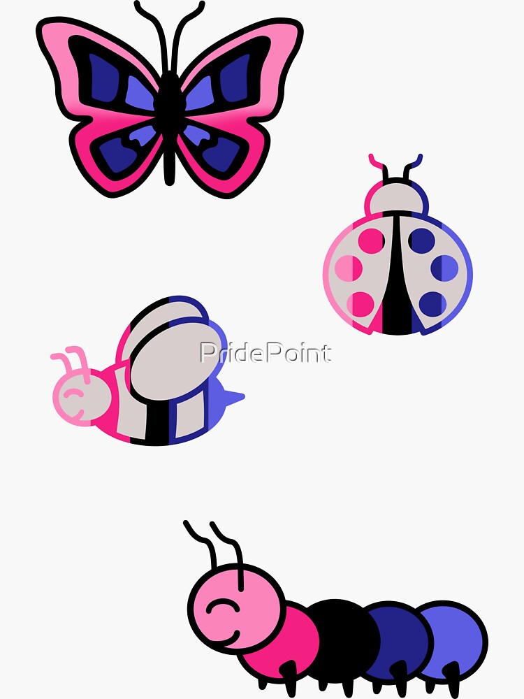 "Omnisexual Pride Bugs Sticker Pack" Sticker for Sale by PridePoint ...