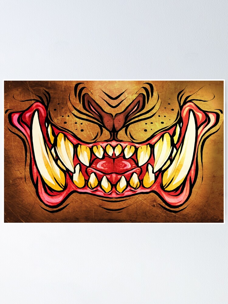 "Chompers " Poster for Sale by CryptidGarden | Redbubble