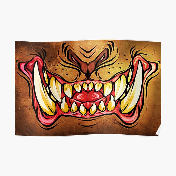 "Chompers " Poster for Sale by CryptidGarden | Redbubble