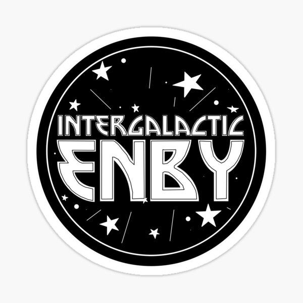 "intergalactic enby | 1980's | starchild" Sticker for Sale by S-Timmons ...