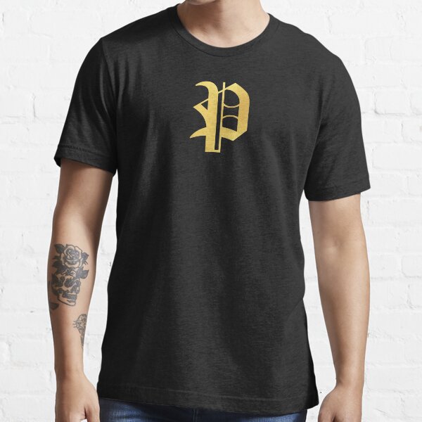 "P – Faux Gold Old English - Letter P" T-shirt for Sale by Typeglyphs ...