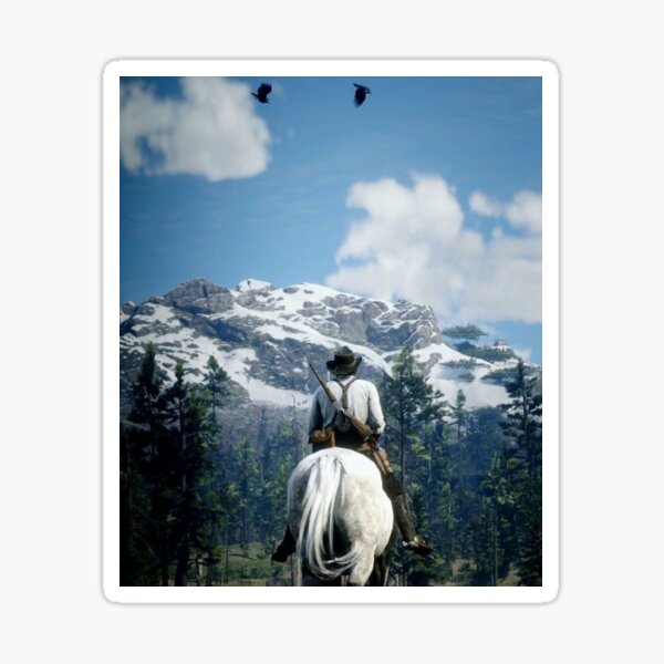 "Red dead redemption 2، 4k pictures of RDR2" Sticker by Hafid8 | Redbubble