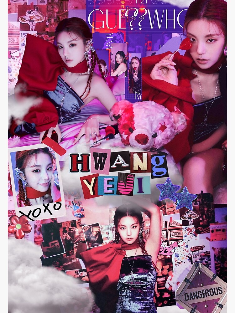 "ITZY YEJI GUESS WHO DAY VERSION SCRAPBOOK" Poster for Sale by taylorsfran | Redbubble