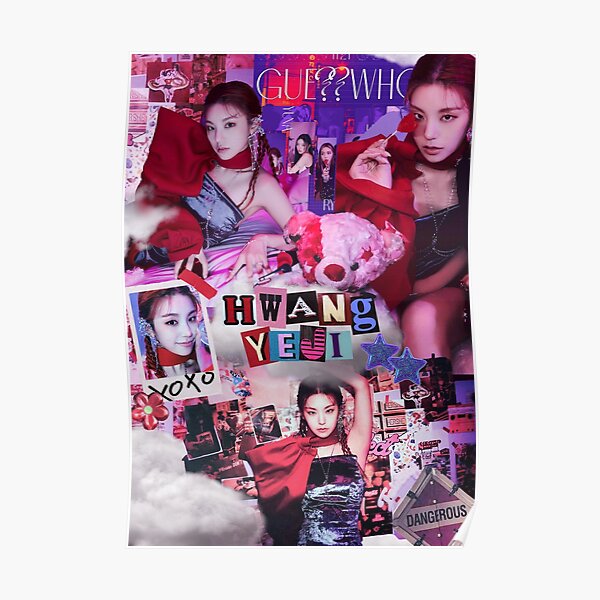 "ITZY YEJI GUESS WHO DAY VERSION SCRAPBOOK" Poster for Sale by taylorsfran | Redbubble