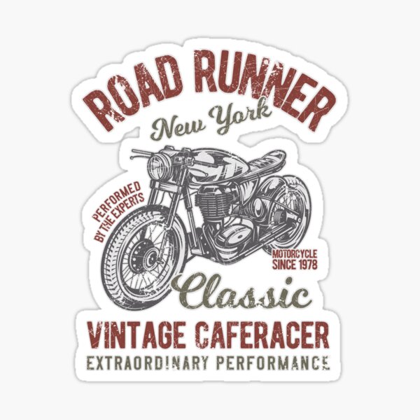 "CAFERACER BIKER MOTORCYCLE RACE RIDER RACER BIKES" Sticker for Sale by ...