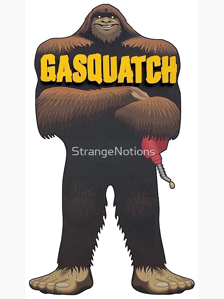 Póster «Letrero americano Gasquatch Bigfoot / Sasquatch Roadside» de ...