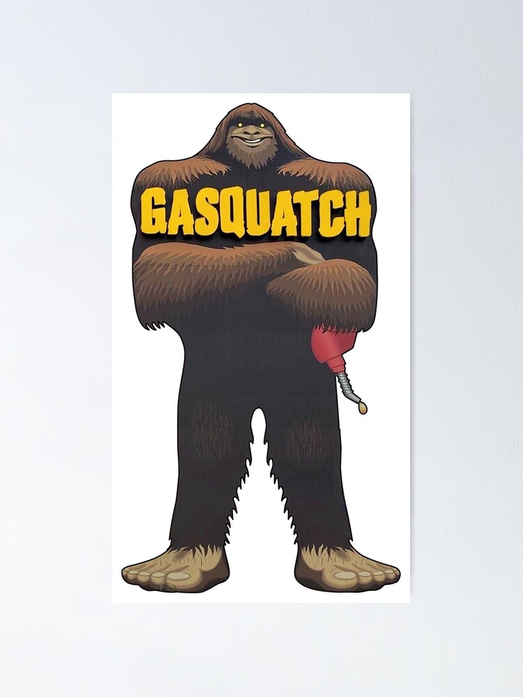 Póster «Letrero americano Gasquatch Bigfoot / Sasquatch Roadside» de ...