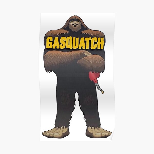 Póster «Letrero americano Gasquatch Bigfoot / Sasquatch Roadside» de ...