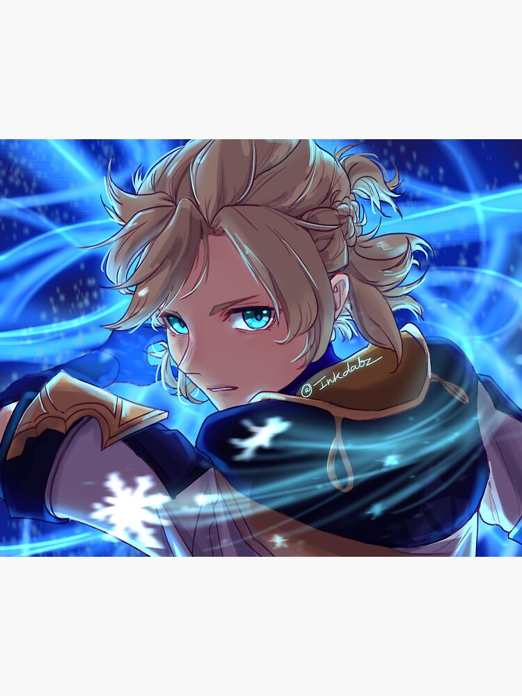 "Genshin Impact Albedo Cryo" Sticker by inkdabz | Redbubble