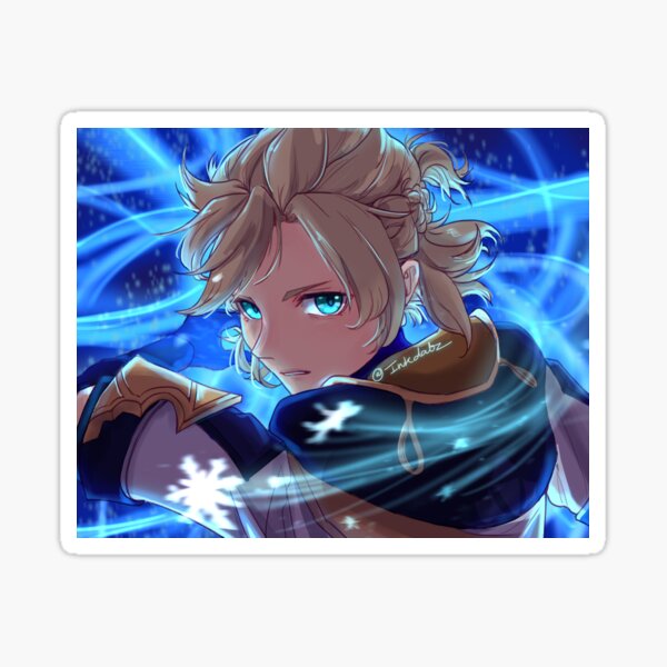 "Genshin Impact Albedo Cryo" Sticker by inkdabz | Redbubble