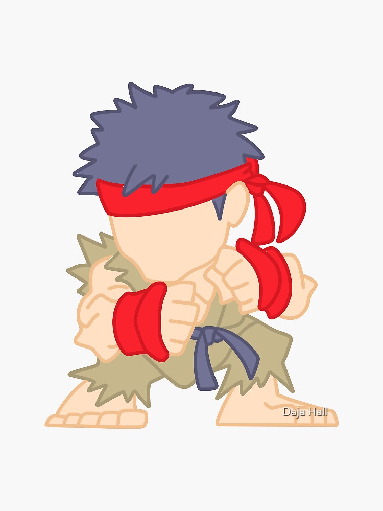 "Ryu" Sticker for Sale by Daja Hall | Redbubble