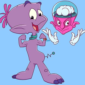 "Widget and Mega Brain" Sticker for Sale by corzamoon | Redbubble