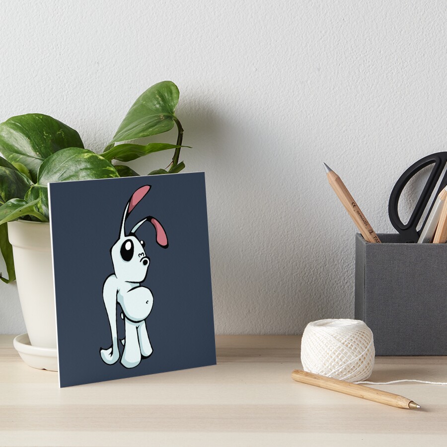 "Goofy Rabbid" Art Board Print for Sale by DropletDesigns | Redbubble