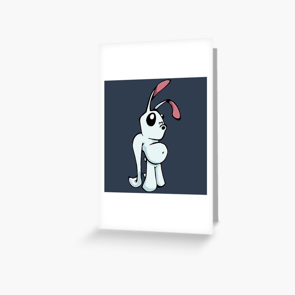 "Goofy Rabbid" Greeting Card for Sale by DropletDesigns | Redbubble