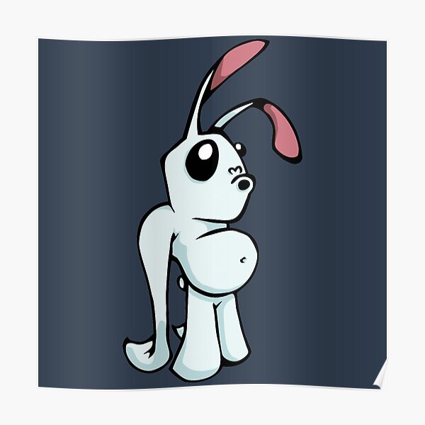 "Goofy Rabbid" Poster for Sale by DropletDesigns | Redbubble