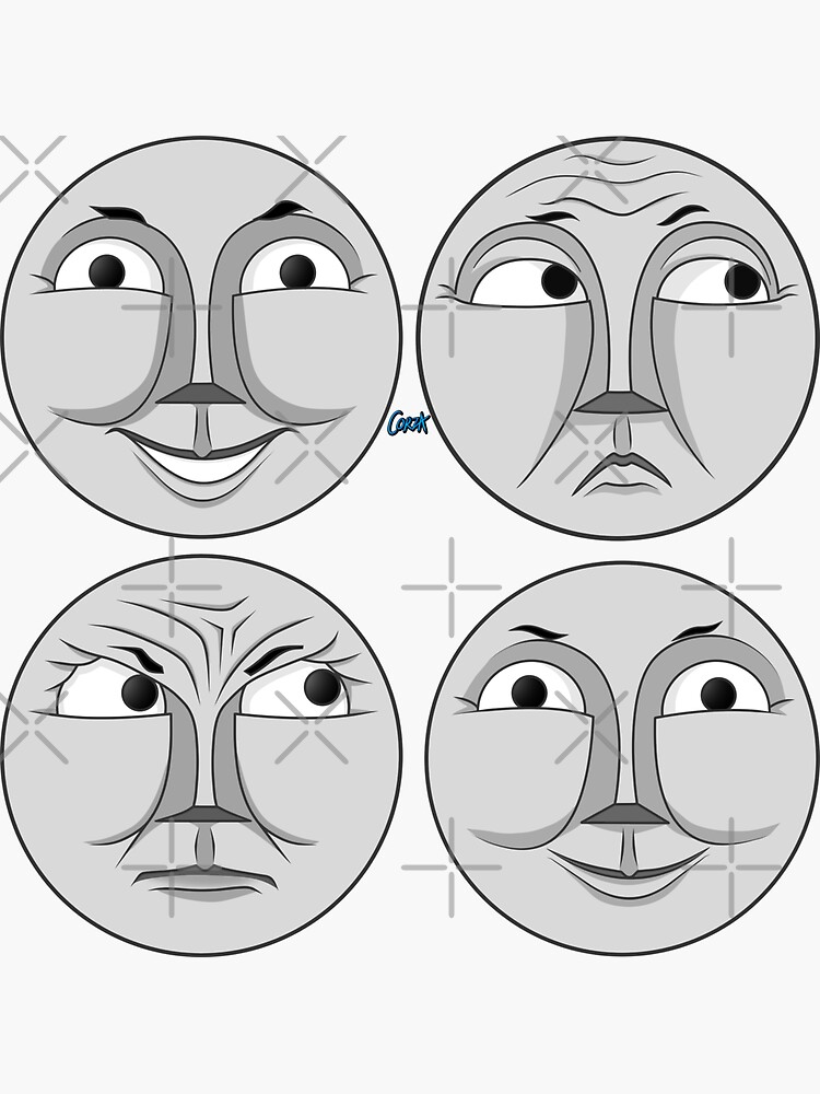 "Faces of Gordon v1" Sticker for Sale by corzamoon | Redbubble