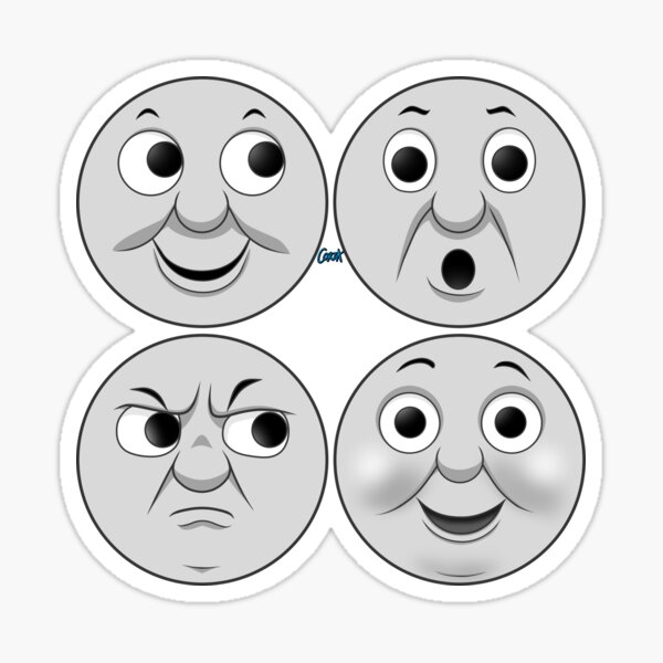 "Faces of Percy v1" Sticker for Sale by corzamoon | Redbubble