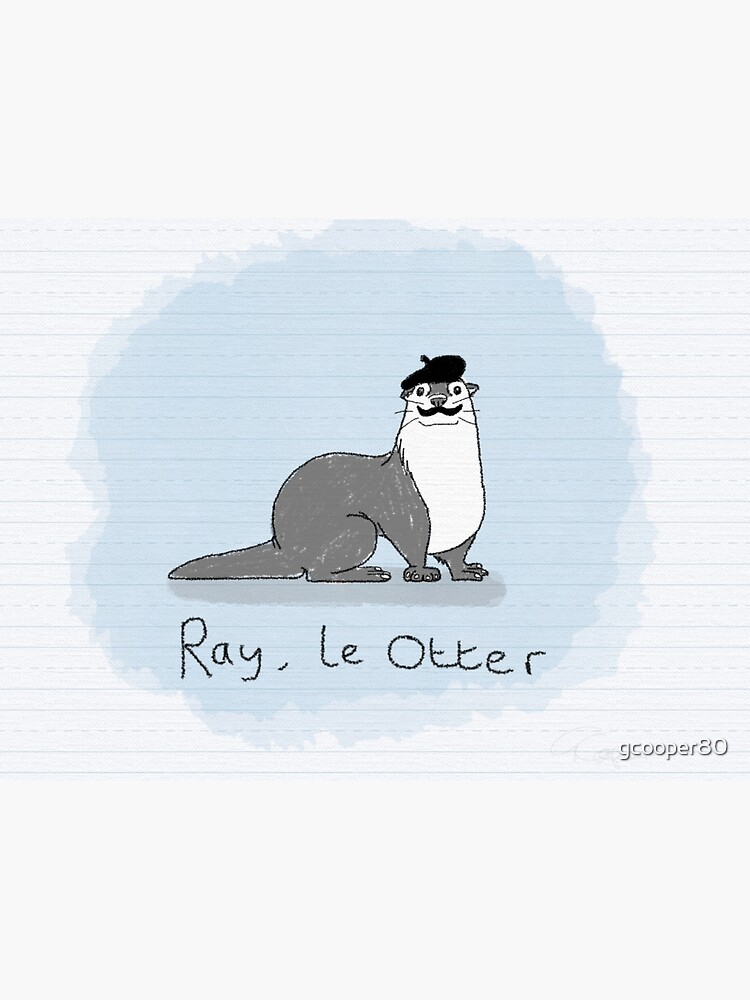 "Ray, Le Otter" Sticker by gcooper80 | Redbubble