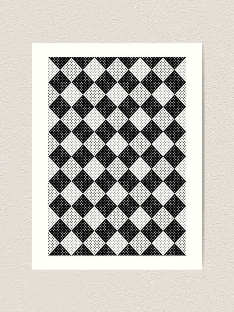 "Angled Checkerboard Quilt Pattern no. 5" Art Print by NeilFeigeles ...