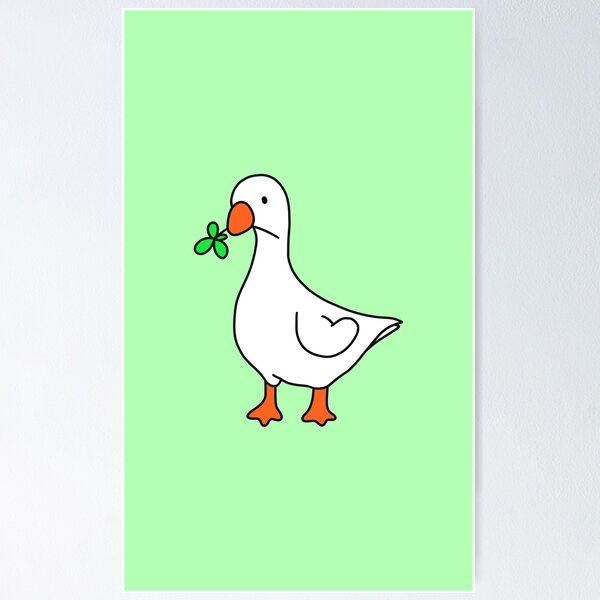 "Cute Good Luck Goose" Poster for Sale by SofiaSava01 | Redbubble