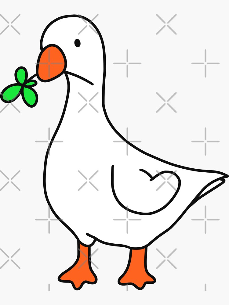 "Good Luck Goose" Sticker by SofiaSava01 | Redbubble