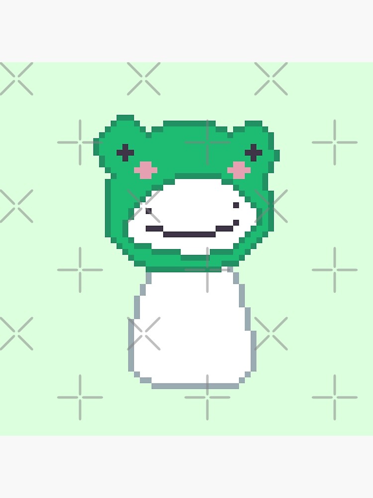"dream frog hat pixel art blob" Art Print by sezalilly | Redbubble