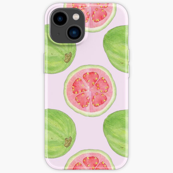 "Bright watercolor tropical fruit pattern, guavas" iPhone Case for Sale ...