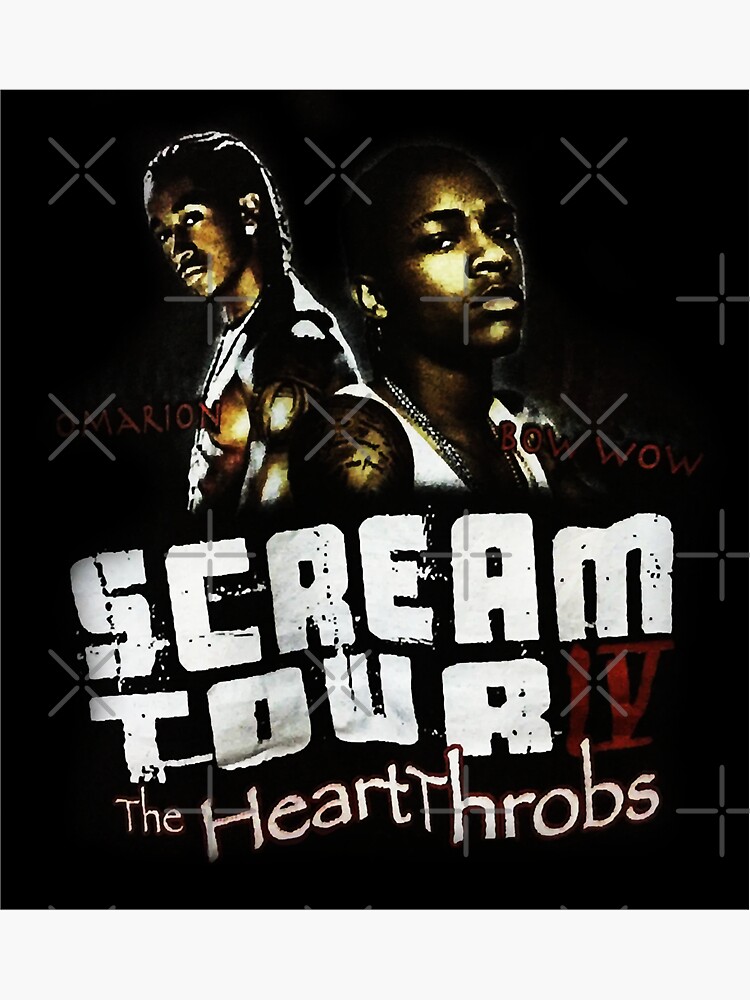"Mens Womens Bow Wow Scream Tour The Heart Throbs Gifts For Music Fan ...