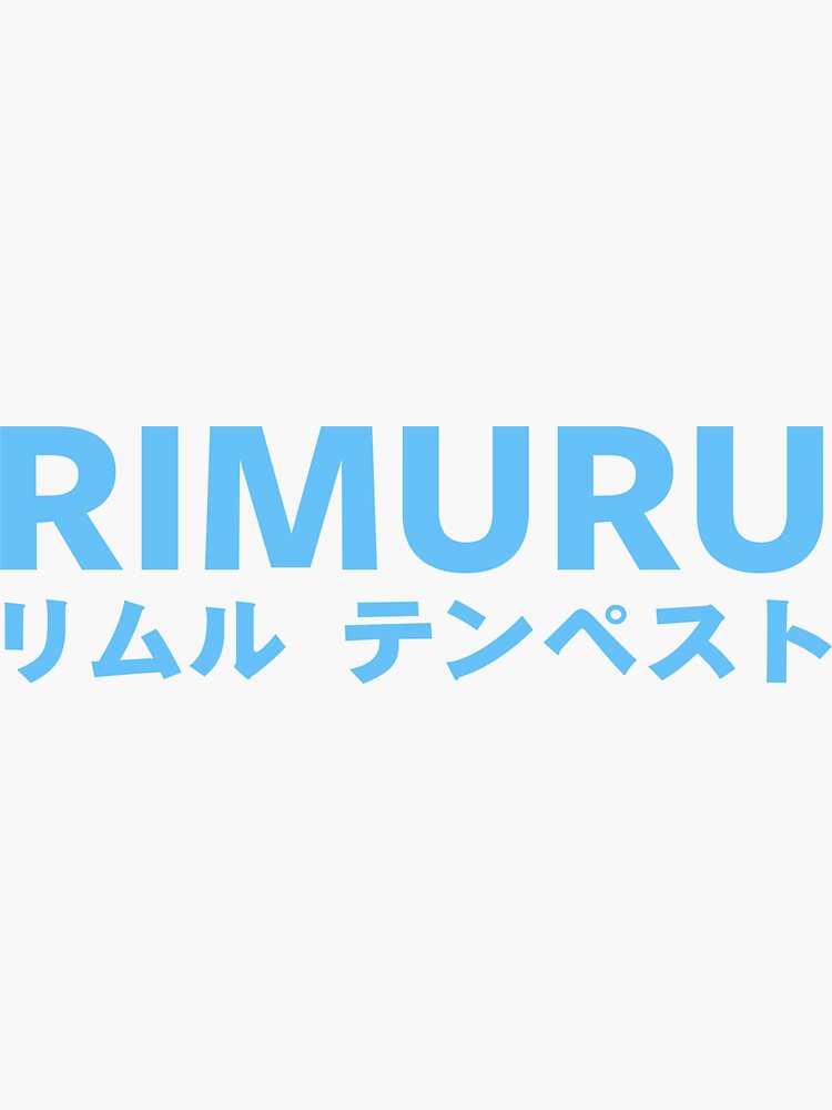 "RIMURU TEMPEST" Sticker by orgter | Redbubble