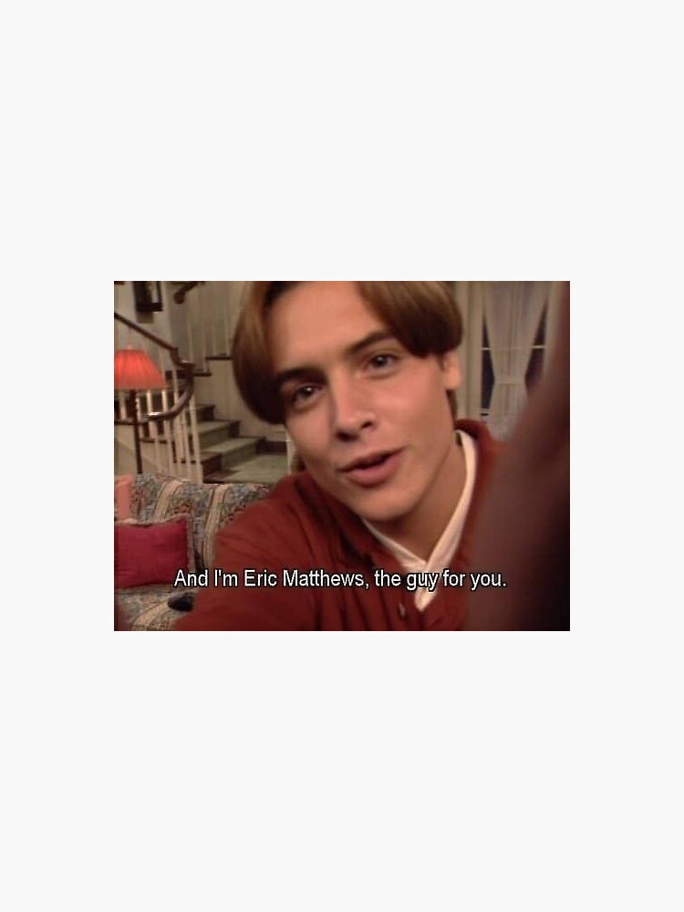 "Eric Matthews " Sticker for Sale by kaylaellis10 | Redbubble