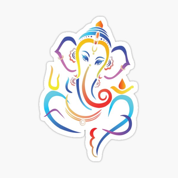 "Lord Ganesha" Sticker by Tshirtsbazar | Redbubble